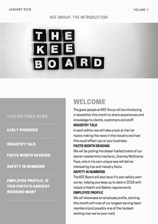 Read the Latest Headlines from the KEE News Board